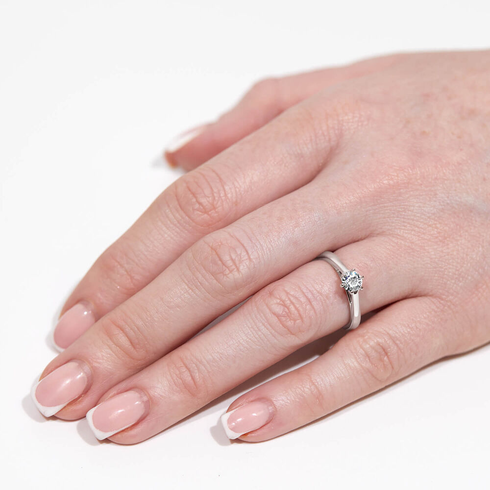 Amia Diamond Solitaire Engagement Rings | Fields