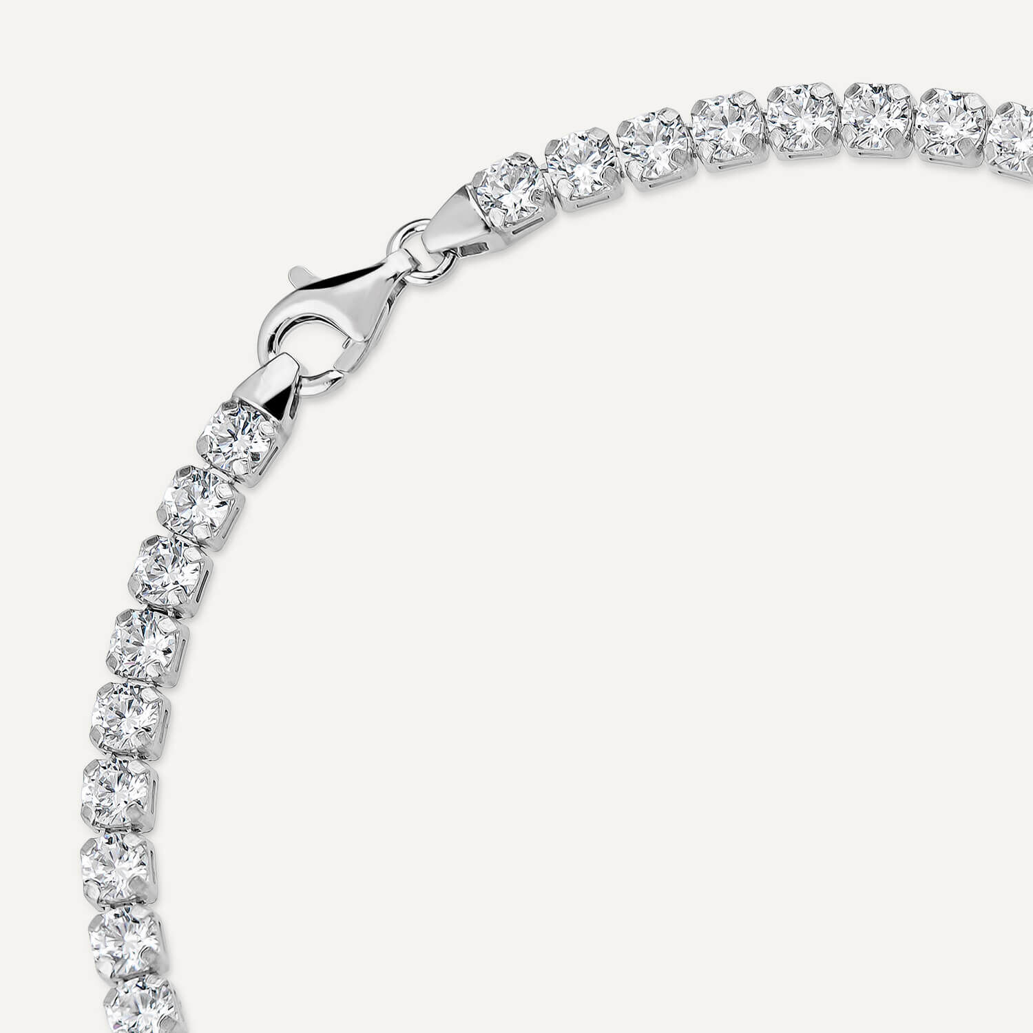 Sterling Silver Cubic Zirconia Tennis Bracelet