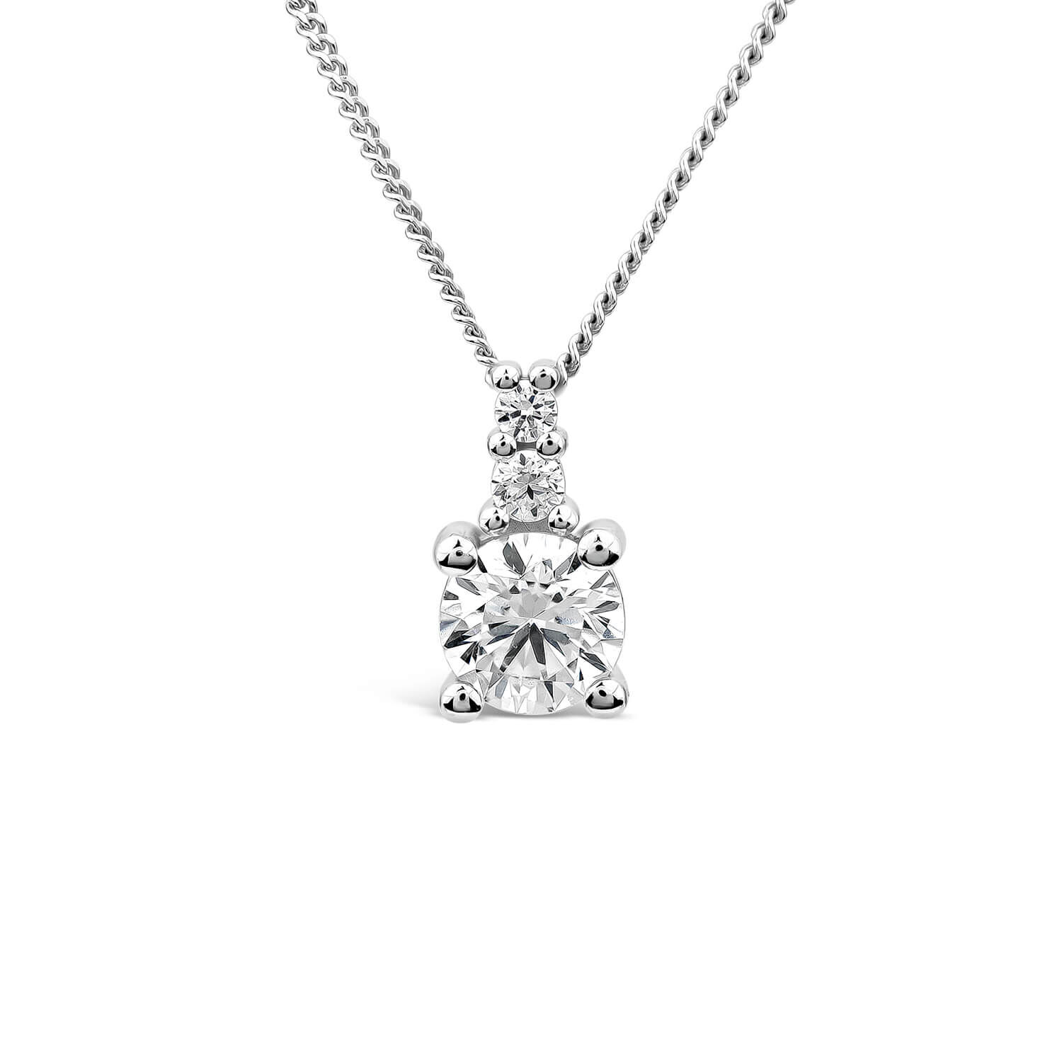 Fields white gold necklace store