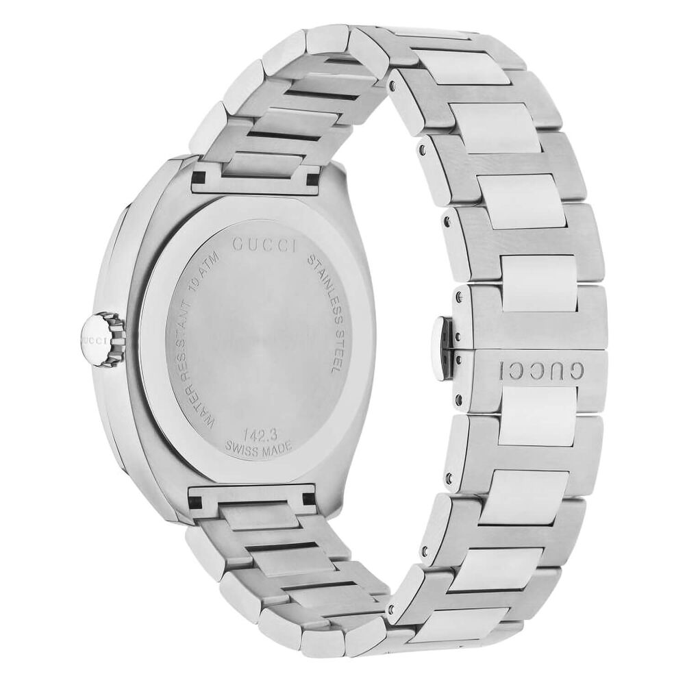 Gucci GG2570 Man'S Black Dial Stainless Steel Watch